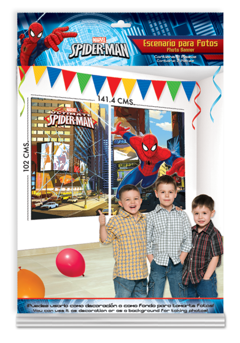 Escenario para fotos Spider-Man - Frida Fiestas