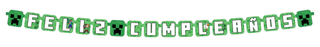 Letrero móvil Minecraft - Frida Fiestas
