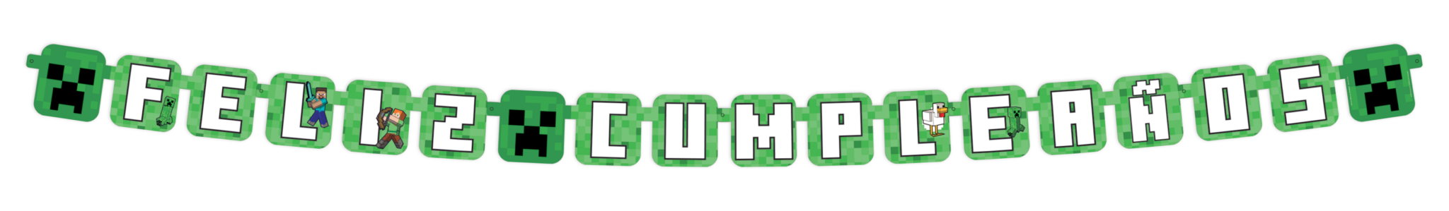 Letrero móvil Minecraft - Frida Fiestas