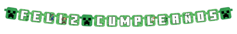 Letrero móvil Minecraft - Frida Fiestas